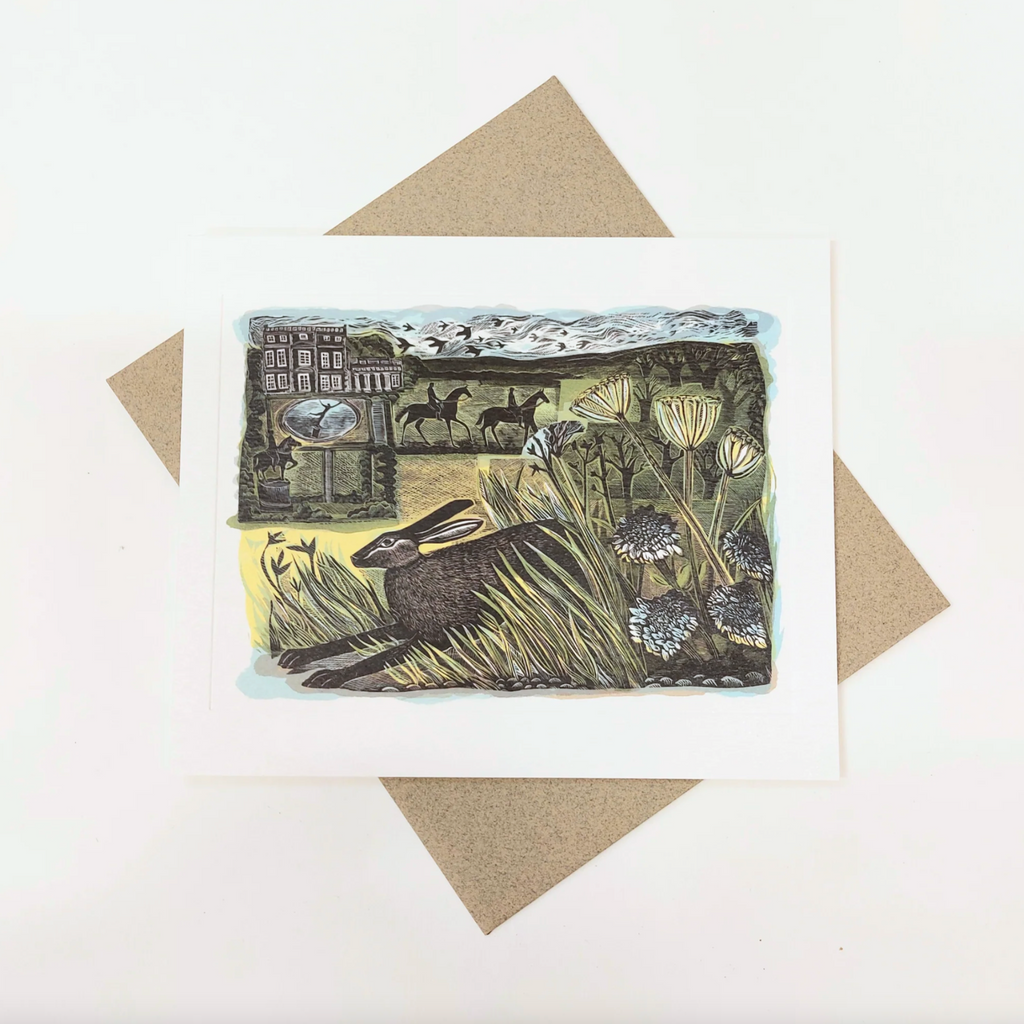 Newby Hare Greeting Card – Angela Harding
