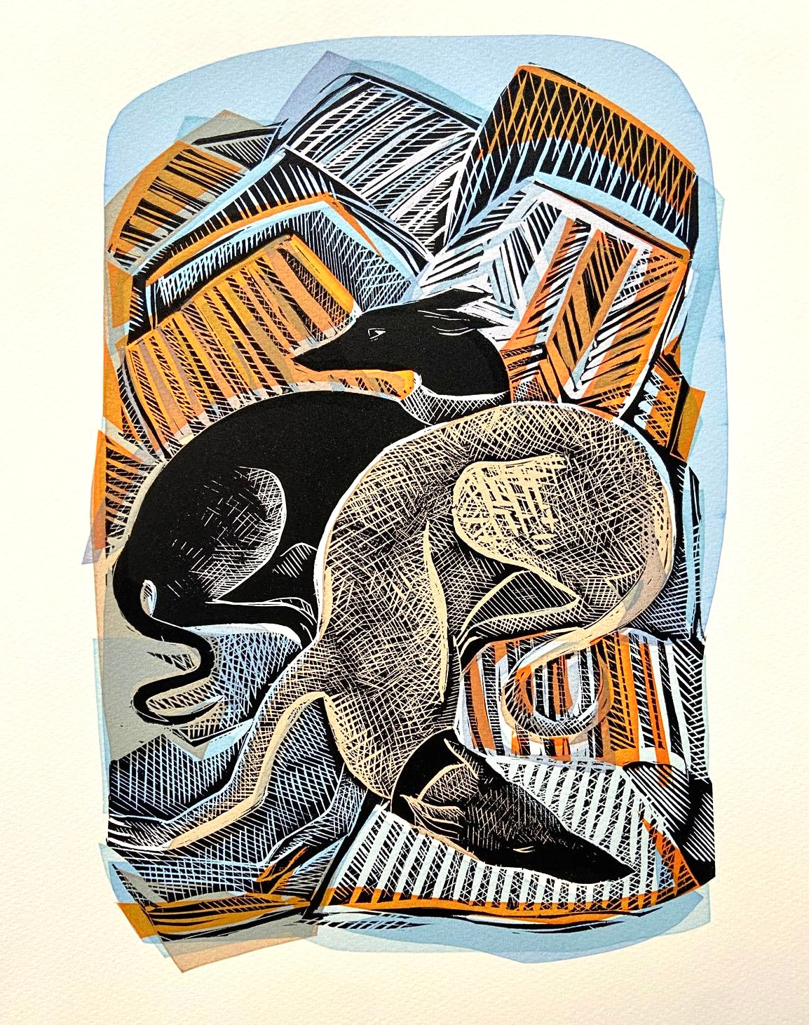 Angela Harding | Linocut Prints, Giftware and Paintings