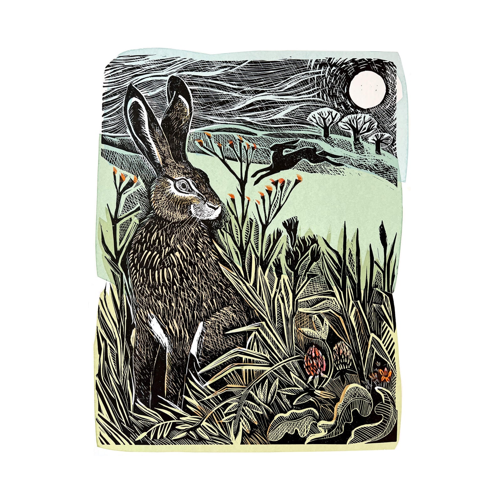 British Birds and Countryside Linocut Prints | Angela Harding