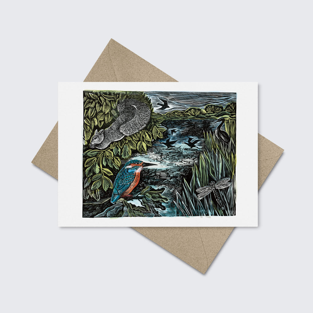Hidden Hares and Kingfisher & Squirrel Notecards – Angela Harding
