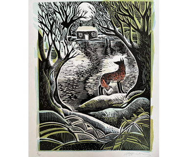 British Birds and Countryside Linocut Prints | Angela Harding